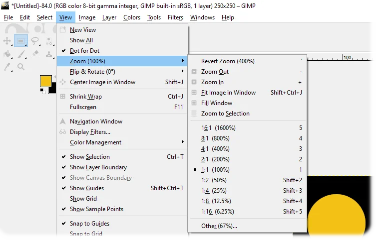 GIMP How To Resize Images Canvas Layers
